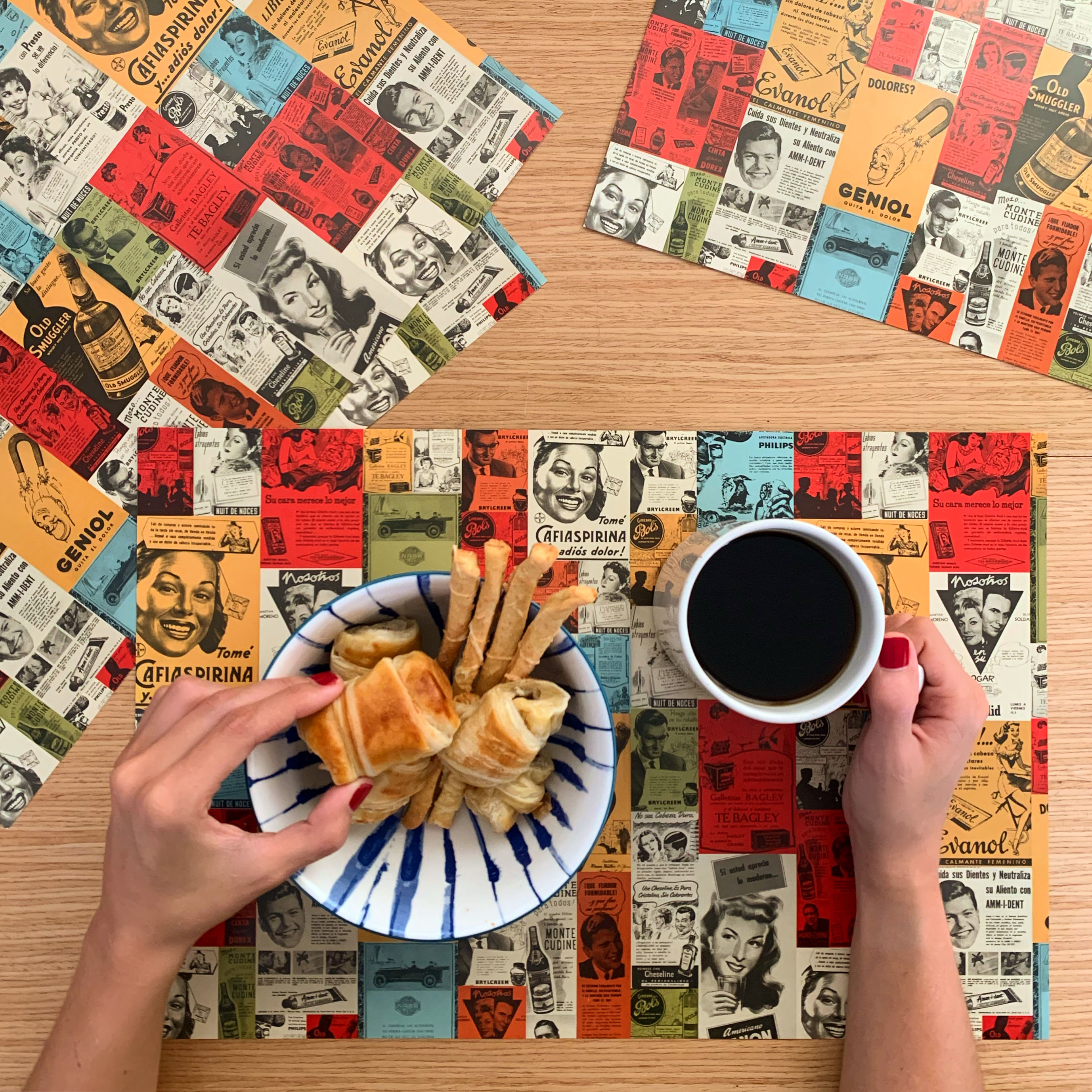 JOGO AMERICANO C/ 16 FOLHAS PROPAGANDA - Papel Craft