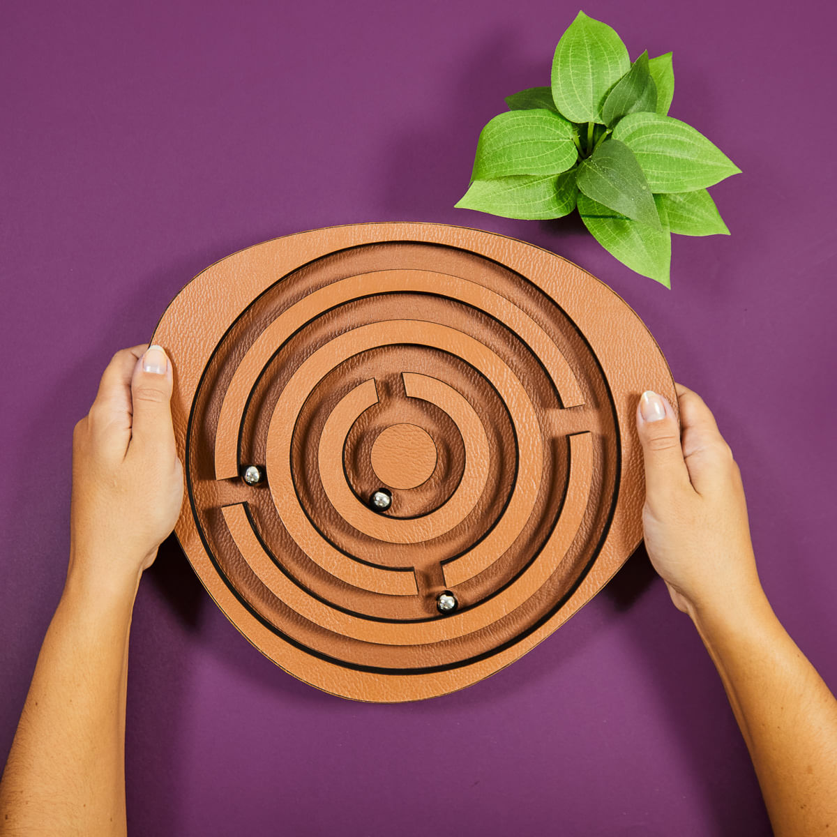 Jogo Labirinto Organic CARAMELO - Papel Craft - Papel Craft